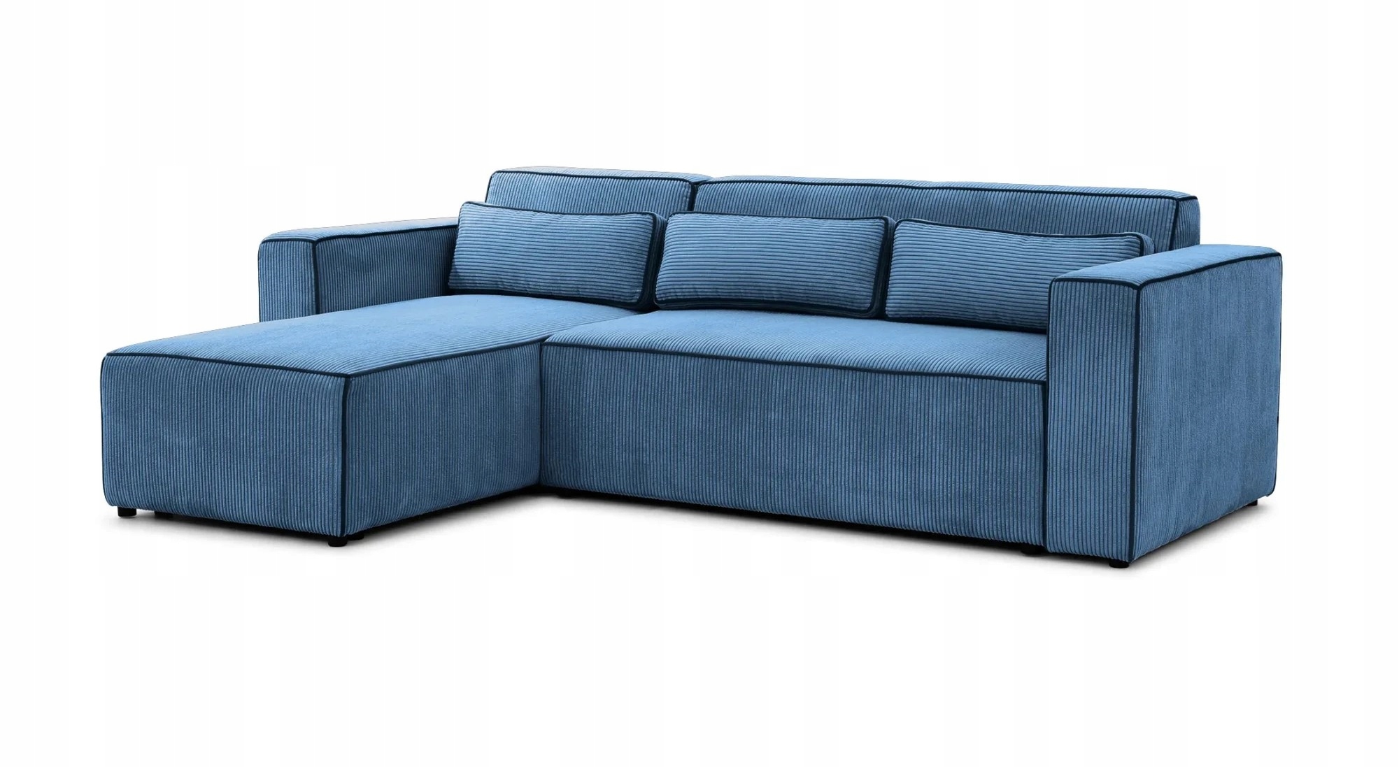 NAROŻNIK z funkcją spania, pojemnikiem na pościel NOWOCZESNY DESIGN • Cena, Opinie • Narożniki ...