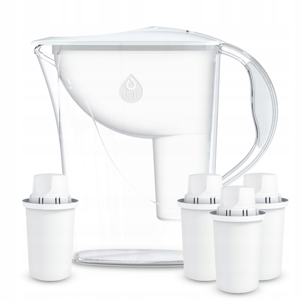 Filtrační konvice Dafi Atria 2,4 l, bílá, 4 x náplně - Allegro