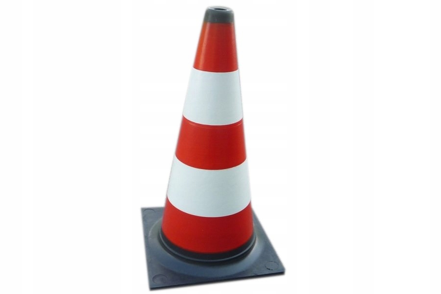 PACHOŁEK DROGOWY BIAŁO CZERWONY ODBLASKOWY 50 CM 35583 (5903755355836 ...