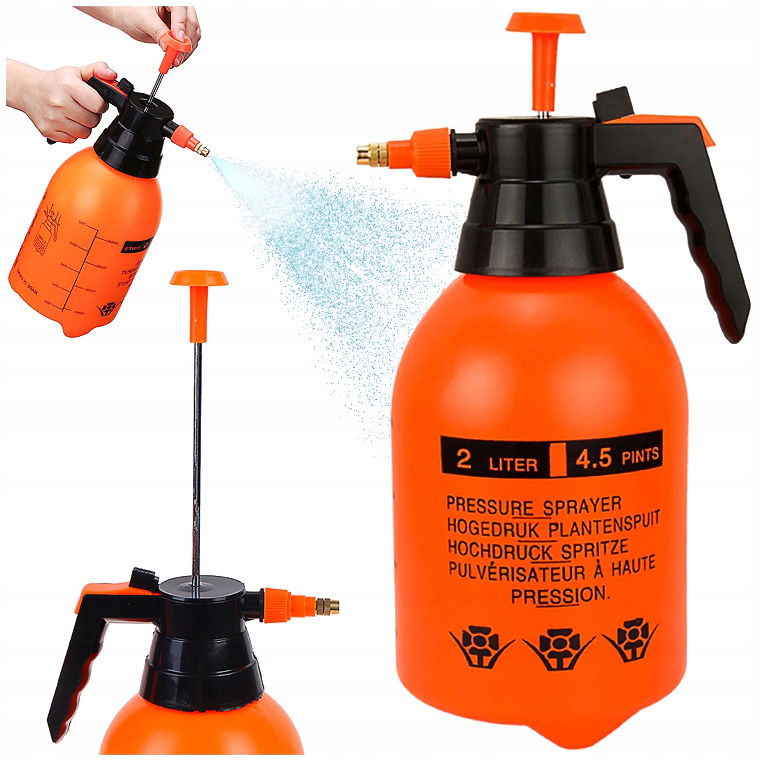 OPRYSKIWACZ CIŚNIENIOWY do roślin samochodu SPRYSKIWACZ RĘCZNY 2000ml, 2L (5904804212056) • Cena ...
