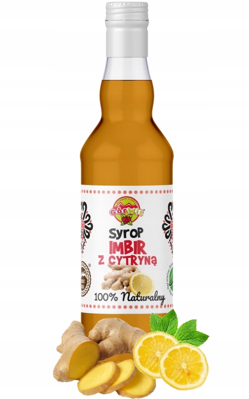 Syrop imbir z cytryną 500ml 100% Naturalny 12981171746 - Allegro.pl