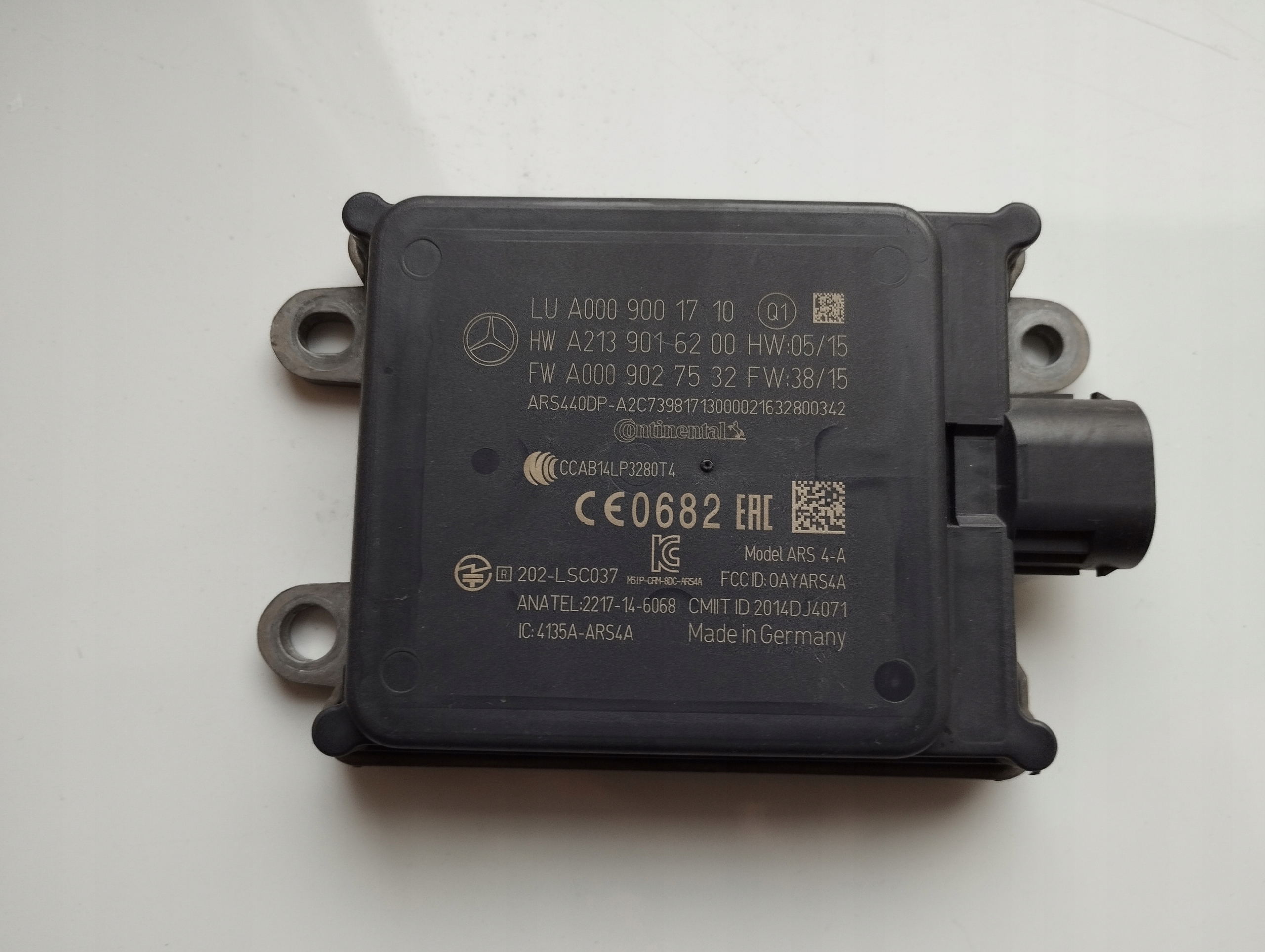 Moduł radar sensor Mercedes W213 W205 A0009001710 za 850.00PLN z ...