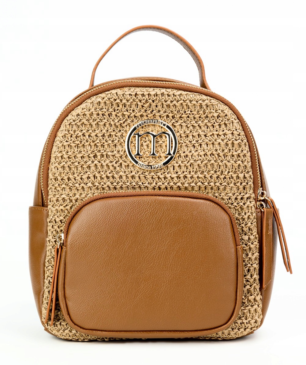 MONNARI Premium Collection Efektowny zgrabny plecak damski PLECIONKA ...