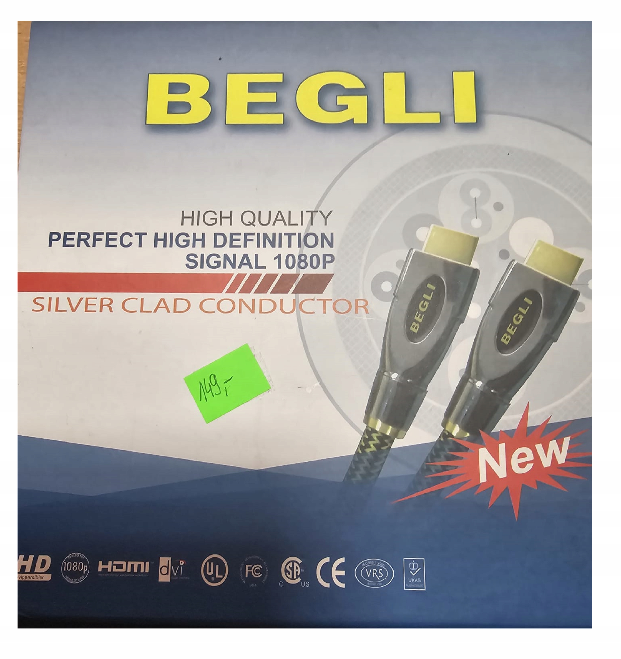 Kabel Begli High End HDMI - HDMI 2 m - Sklep, Opinie, Cena w Allegro