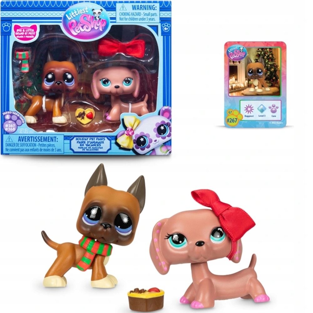 LITTLEST PET SHOP LPS SURPRISE SERIA 4 HOLIDAY PET PAIRS 2-PAK BIG ...