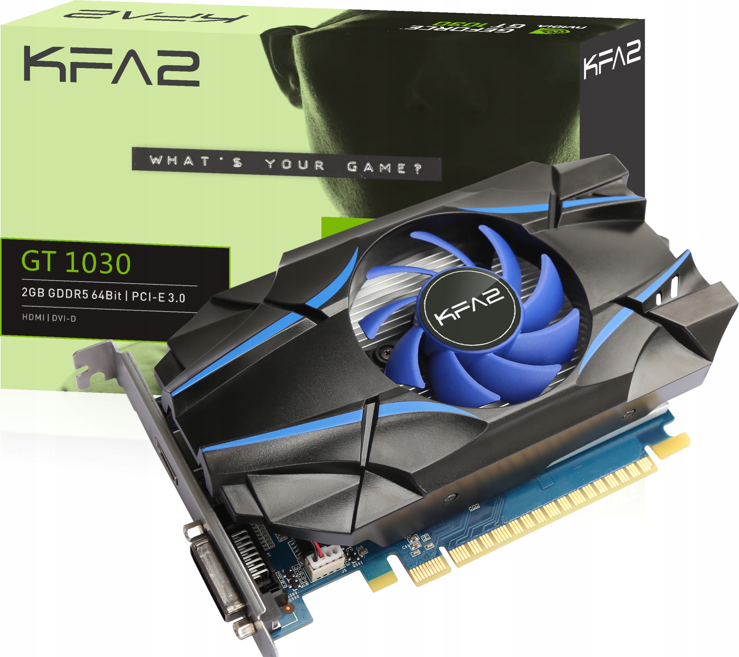 GRAFICKÁ KARTA GAMING GT1030 KFA2 2GB GDDR5 GF za 2621.00CZK - Allegro