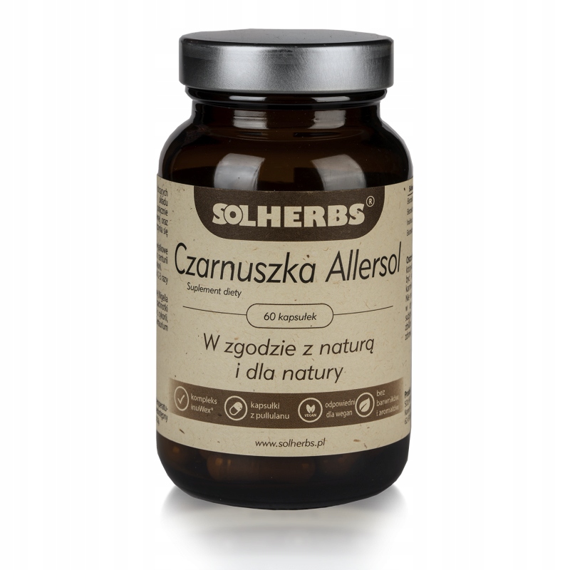 SOLHERBS Czarnuszka Allersol 60 kapsułek (5908224731036) • Cena, Opinie ...