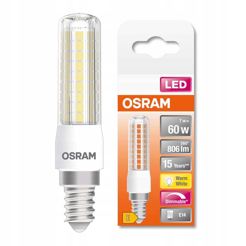 Żarówka LED T SLIM 7W = 60W E14 2700K DIM OSRAM (4058075607316) • Cena ...