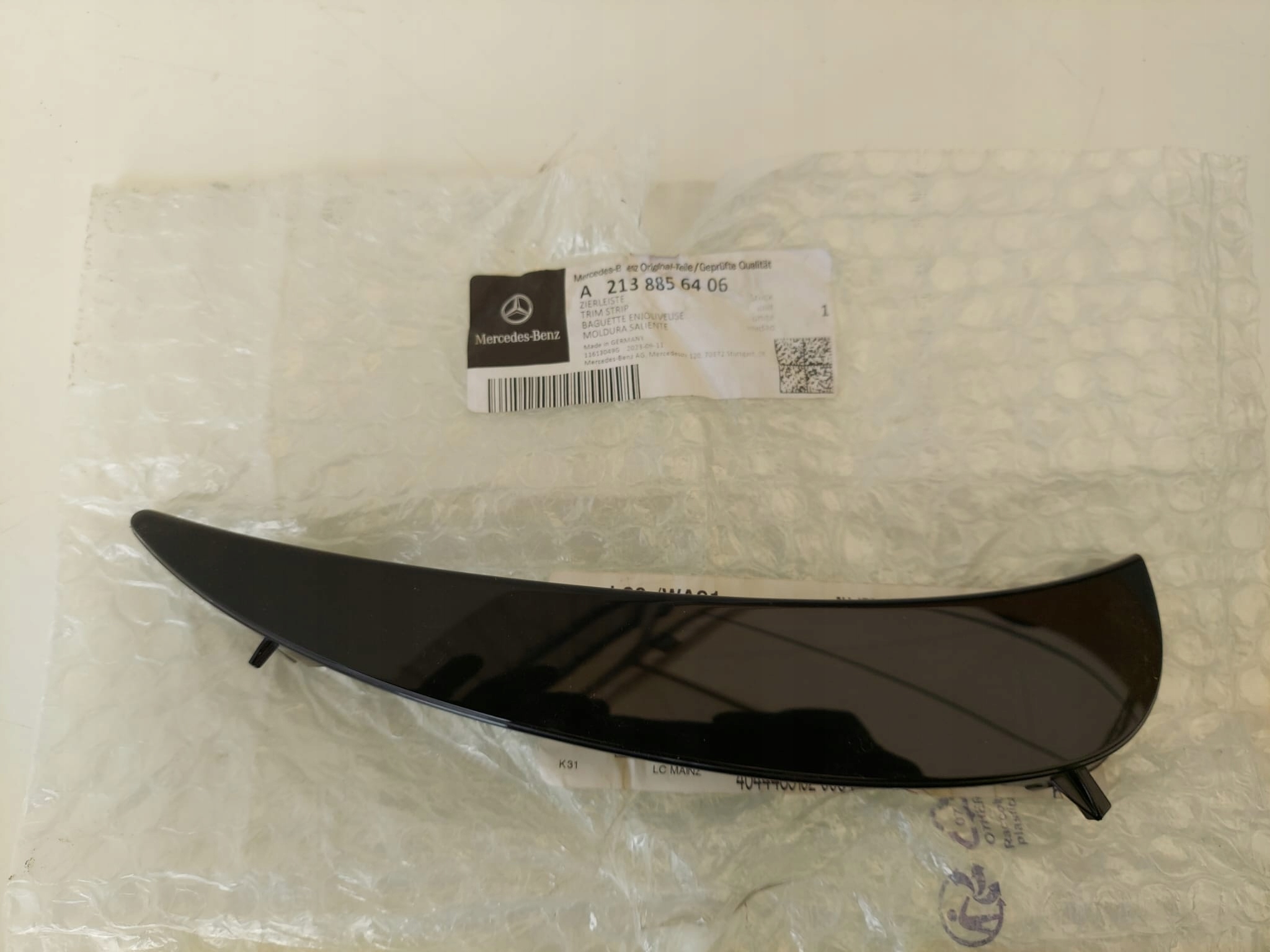 MERCEDES E 213 LIFT AMG LISTWA ZDERZAKA PRAWA 2138856406 za 249.00PLN z ...