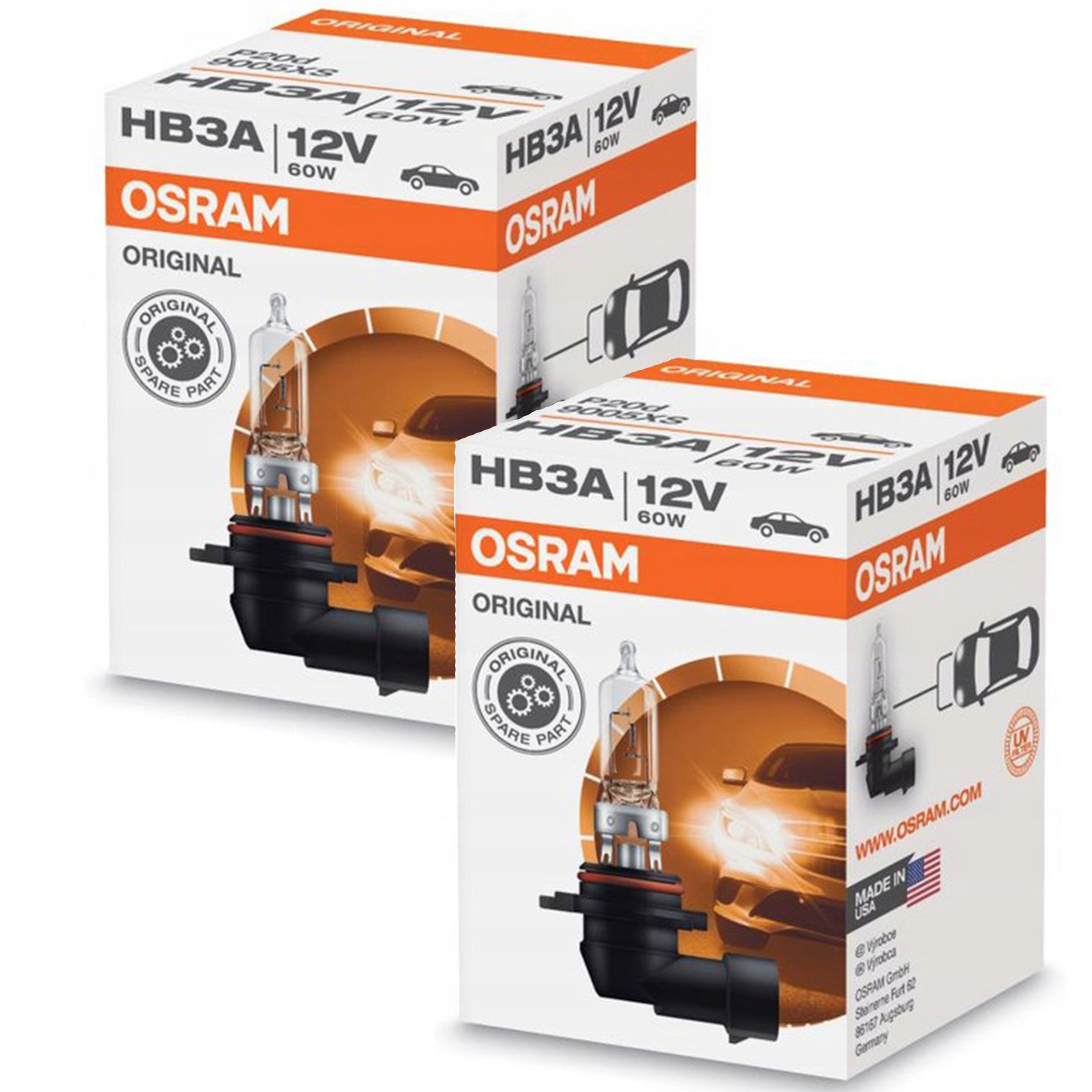 Osram 2x żarówka samochodowa Oryginal HB3A OSR23 9005XSx2 za 47,99 zł z ...