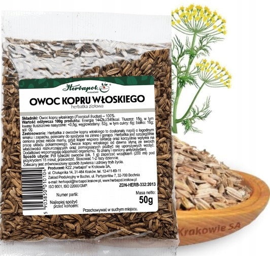 Koper włoski Herbapol Kraków owoc 50g (5903850010104) • Cena, Opinie ...