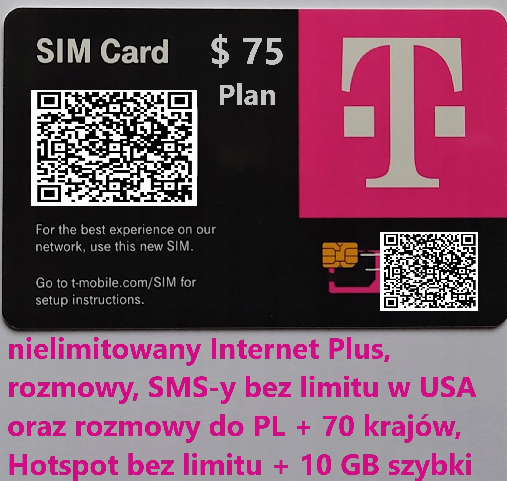 Starter T-Mobile na kartę USA - Sklep, Opinie, Cena w Allegro