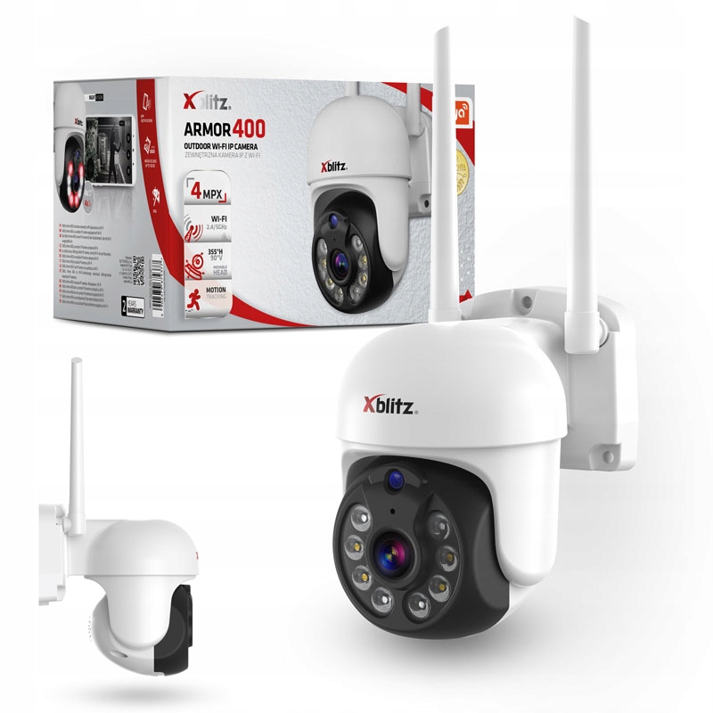 OBROTOWA KAMERA ZEWNĘTRZNA IP XBLITZ ARMOR 400 WIFI 6X ZOOM 4MPX + DETEKCJA - Sklep, Opinie ...