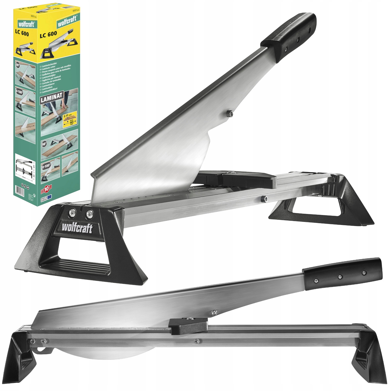 WOLFCRAFT Gilotyna do cięcia paneli podłogowych LC 600 laminowanych ...