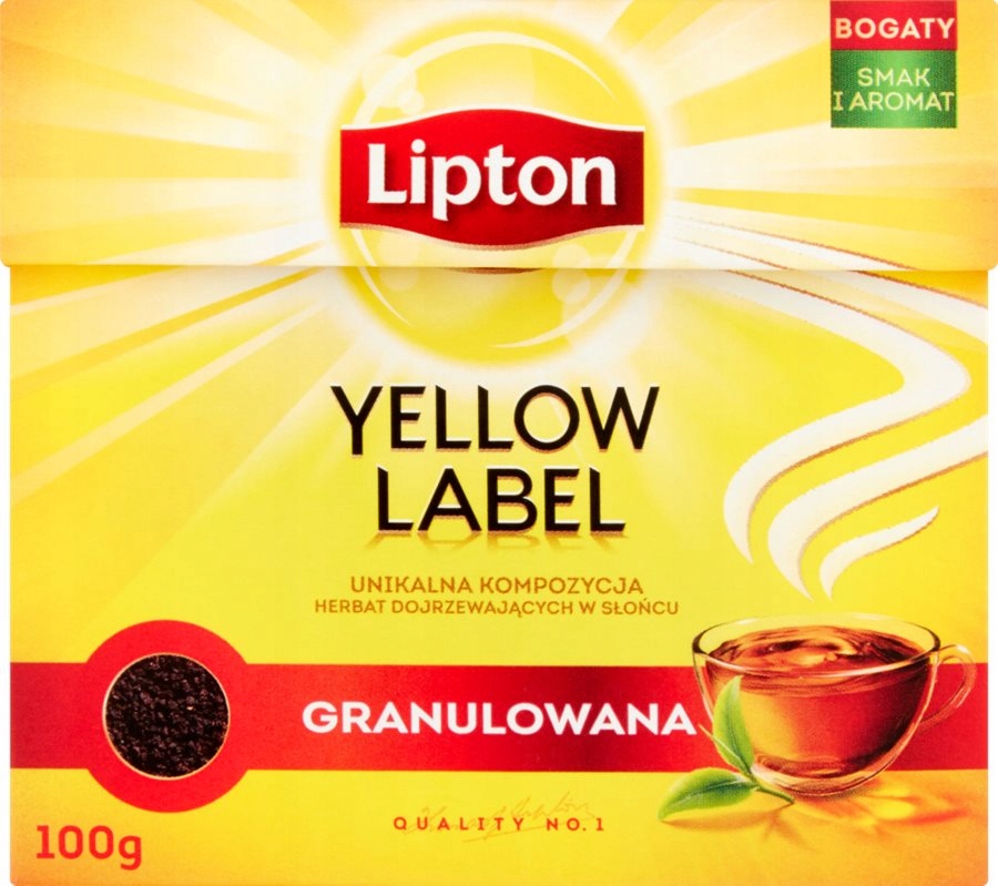 LIPTON Herbata granulowana 100g Yellow Label 9172867322 - Allegro.pl