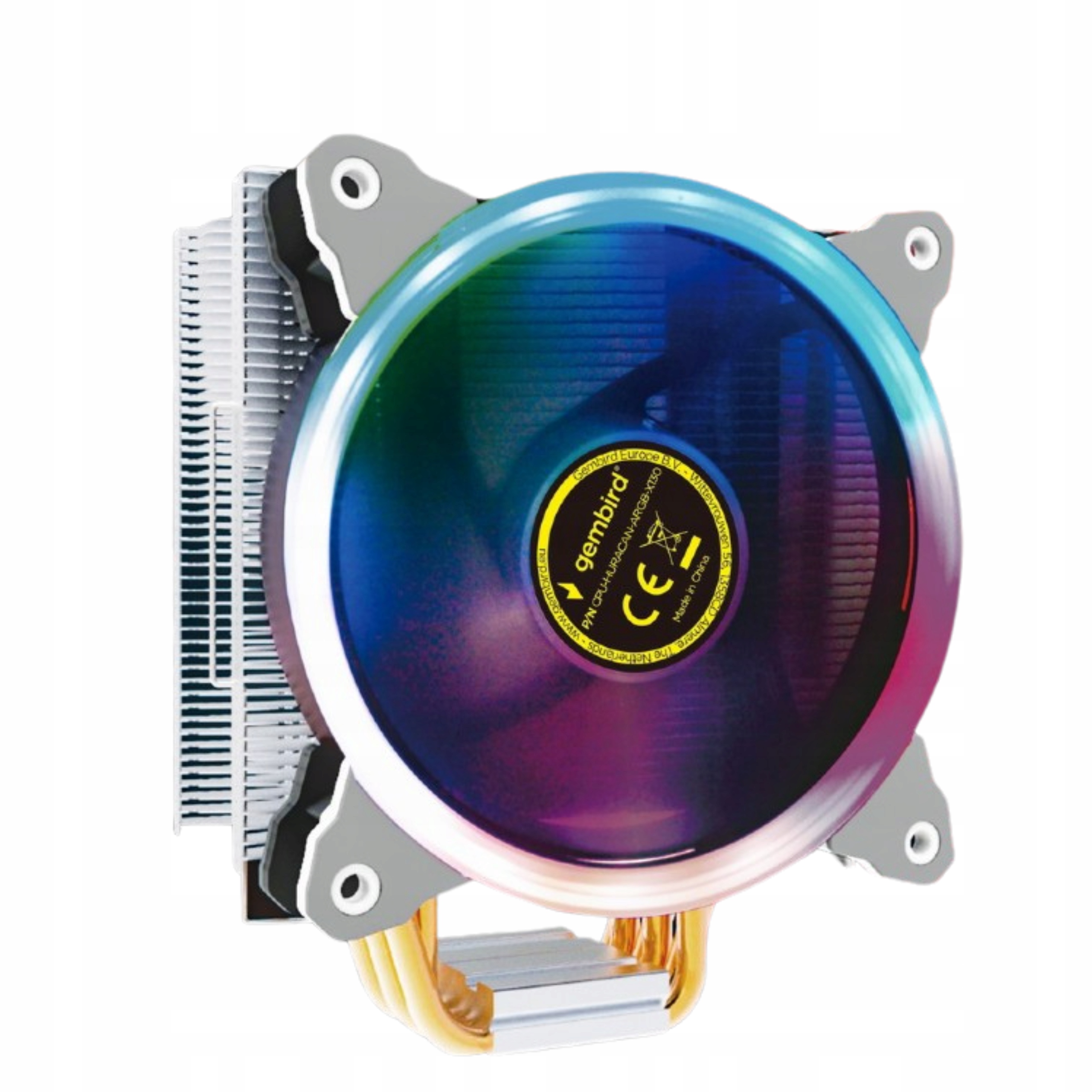 WENTYLATOR CHŁODZENIE CPU PROCESORA PC ARGB LED HURRACAN X130 GEMBIRD w ...