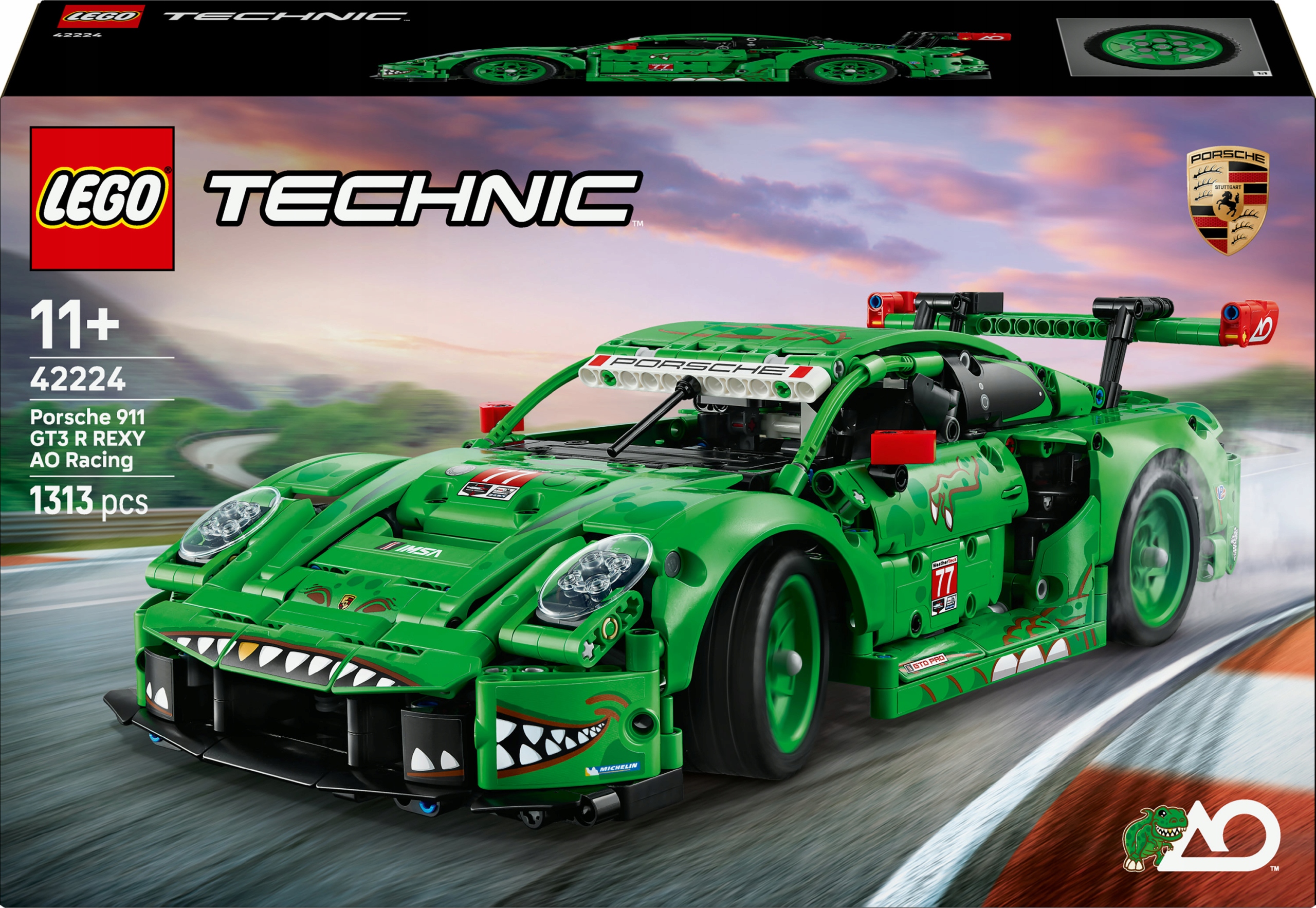 LEGO Technic 42224 SAMOCHÓD PORSCHE 911 GT3 R REXY AO RACING ...