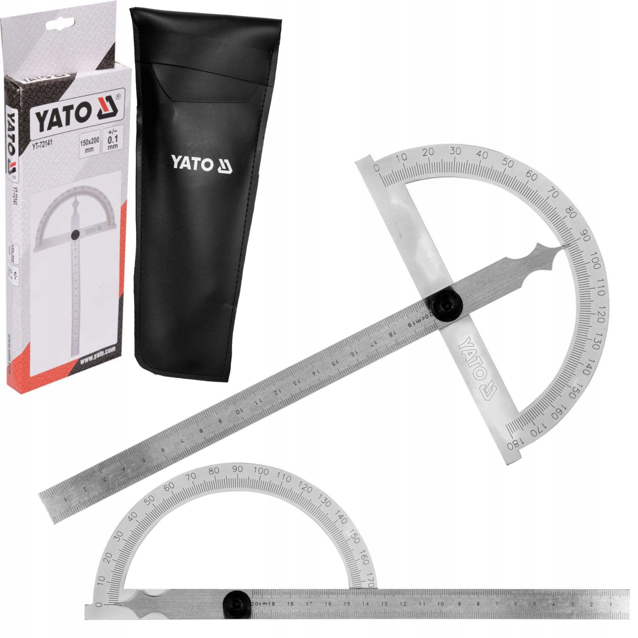 YATO KĄTOMIERZ UNIWERSALNY NASTAWNY TARCZOWY 200mm ETUI YT-72141 ...
