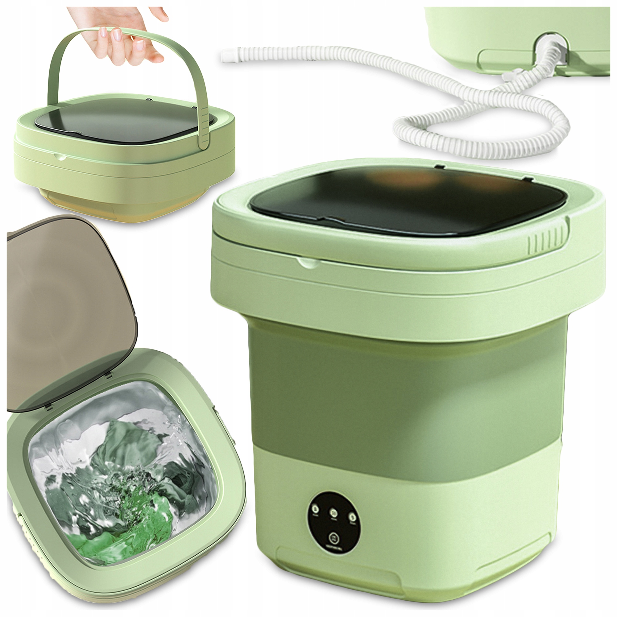 SKLÁDACÍ MINI PRAČKA 11 L, CESTOVNÍ PRAČKA, PŘENOSNÁ, DO BYTU - Allegro