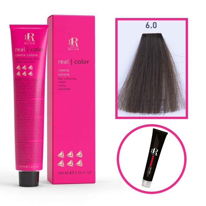 RR Line Farba do włosów fryzjerska 6.0 100ml (8008277169088) • Cena ...