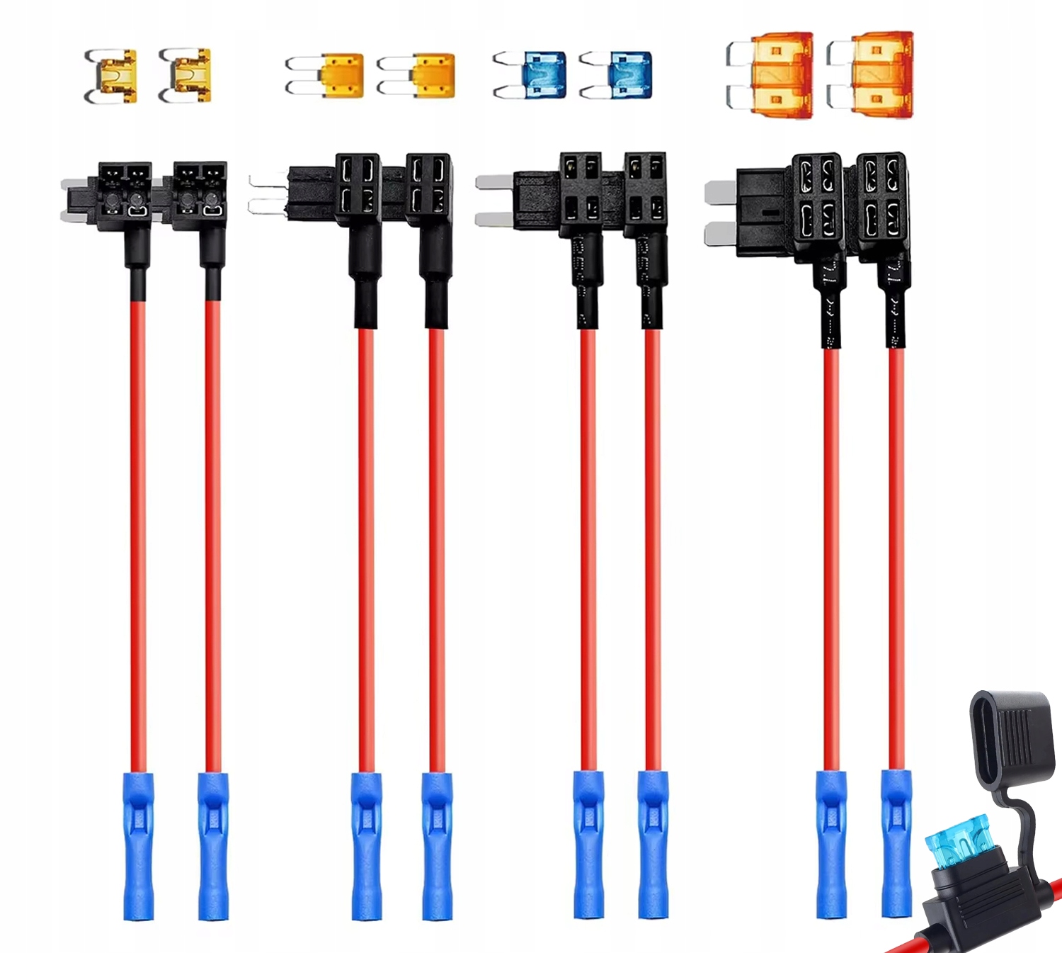 8x Przejściówka bypass ATS ATC MINI LOW MICRO 2 + skrzynki bezpieczniki ...