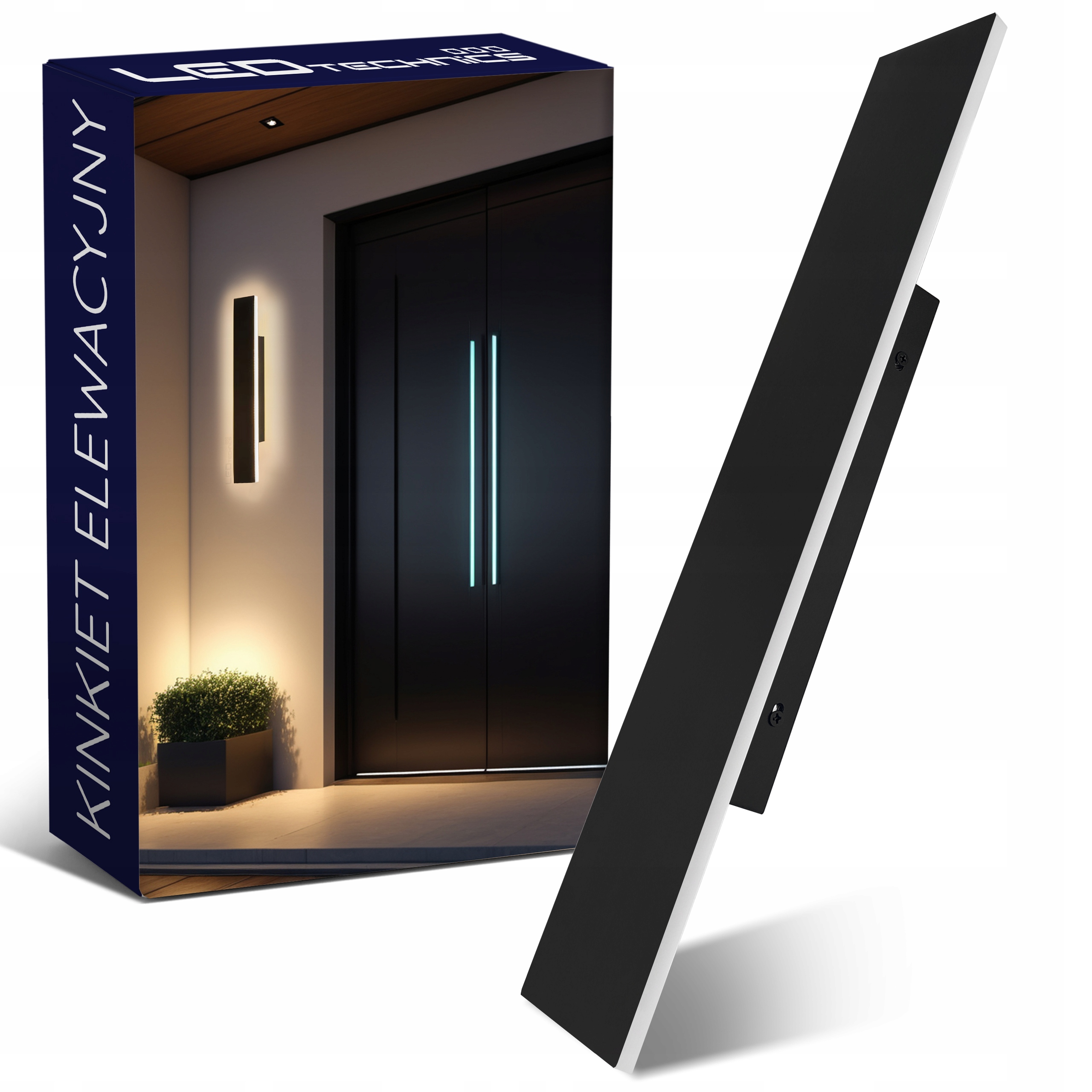 Lampa elewacyjna ogrodowa kinkiet zewnętrzny IP65 ścienny 18W LED CCD ...