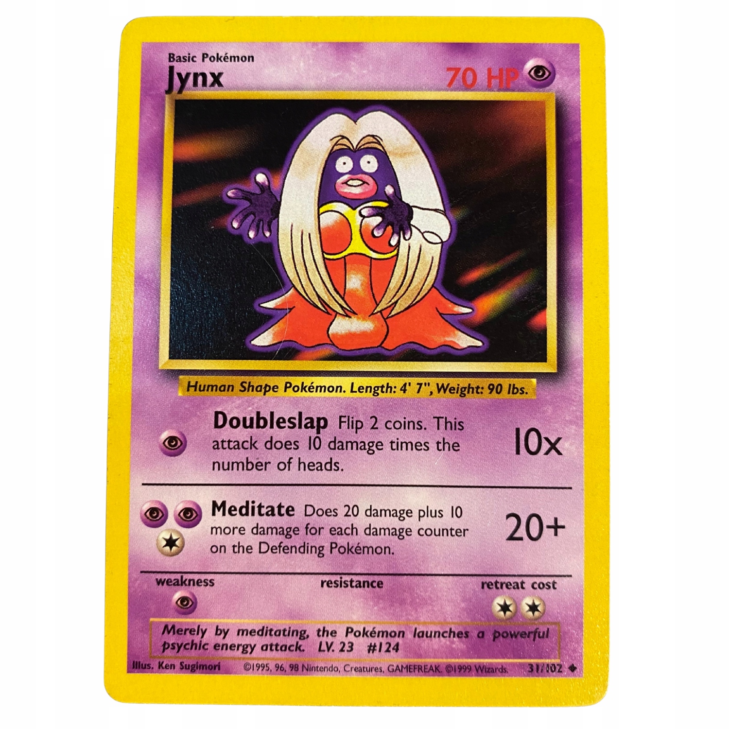 Pokemon kártya - Jynx 31/102 - Base Set - 1999-es évjárat - Nagyon jó ...