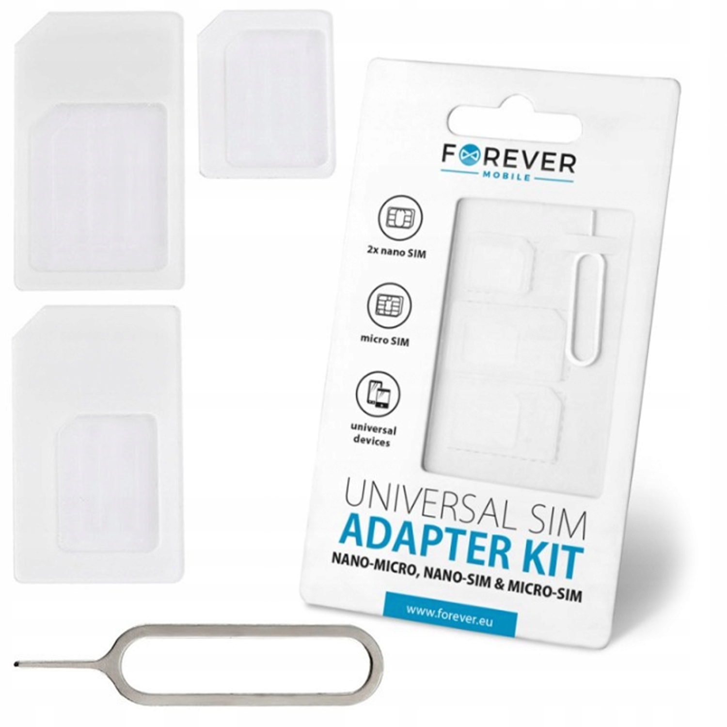 Zestaw adapterów nano SIM Forever - Sklep, Opinie, Cena w Allegro