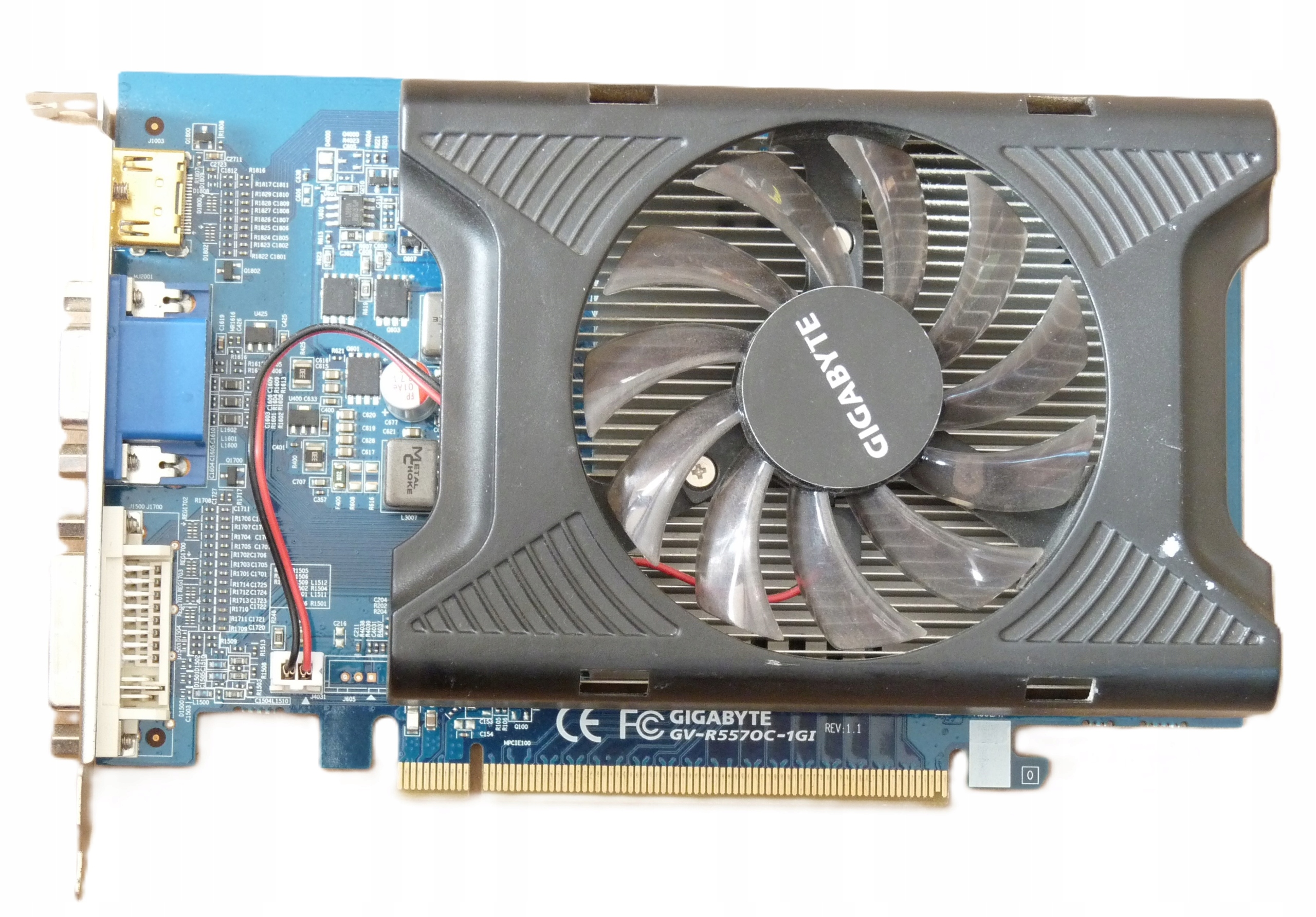 Karta Graficzna do Komputera AMD Radeon HD5570 OC 1GB Gigabyte HDMI w ...