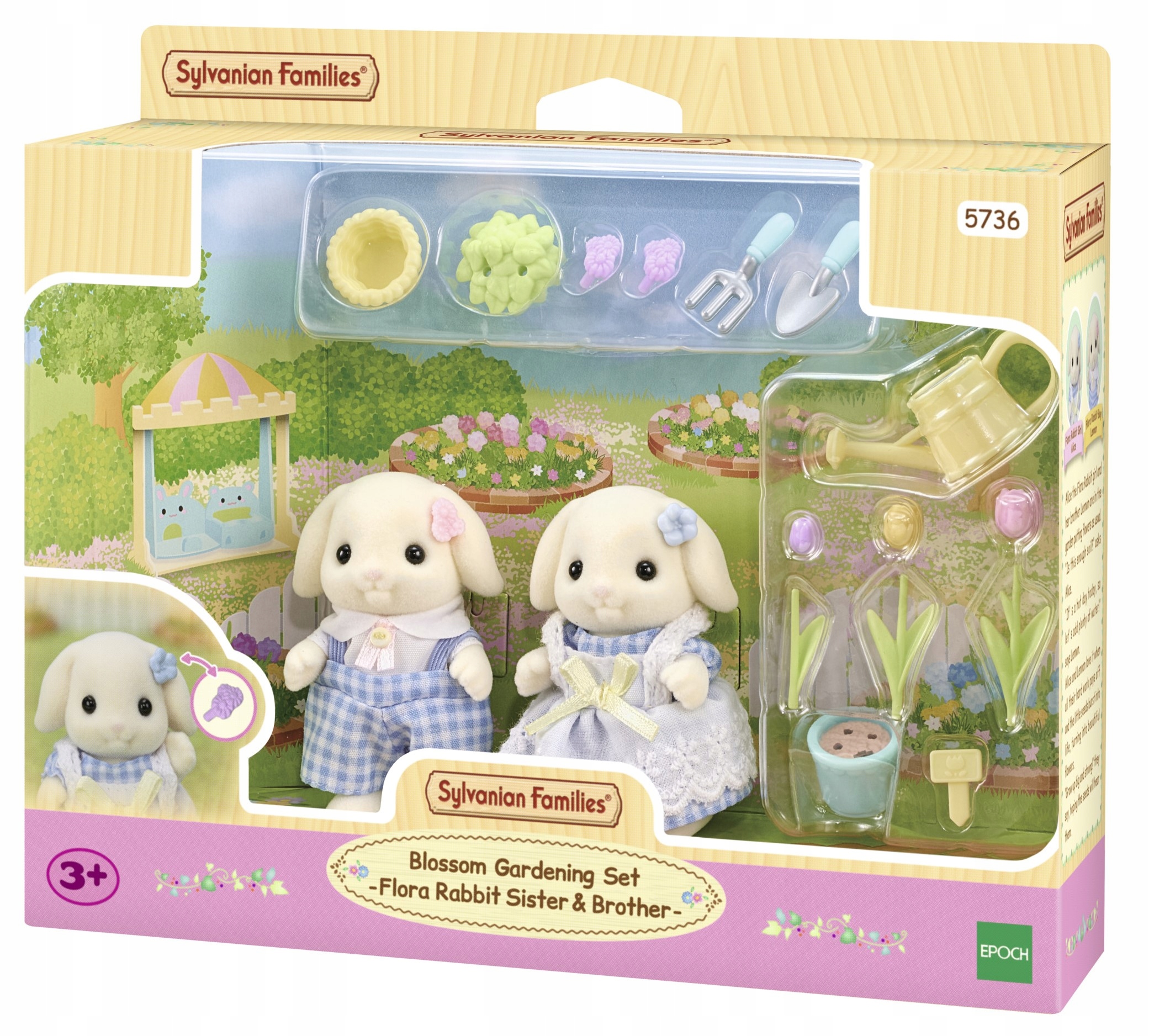 Zestaw figurek Sylvanian Families Flora Rabbit Brother & Sister ...