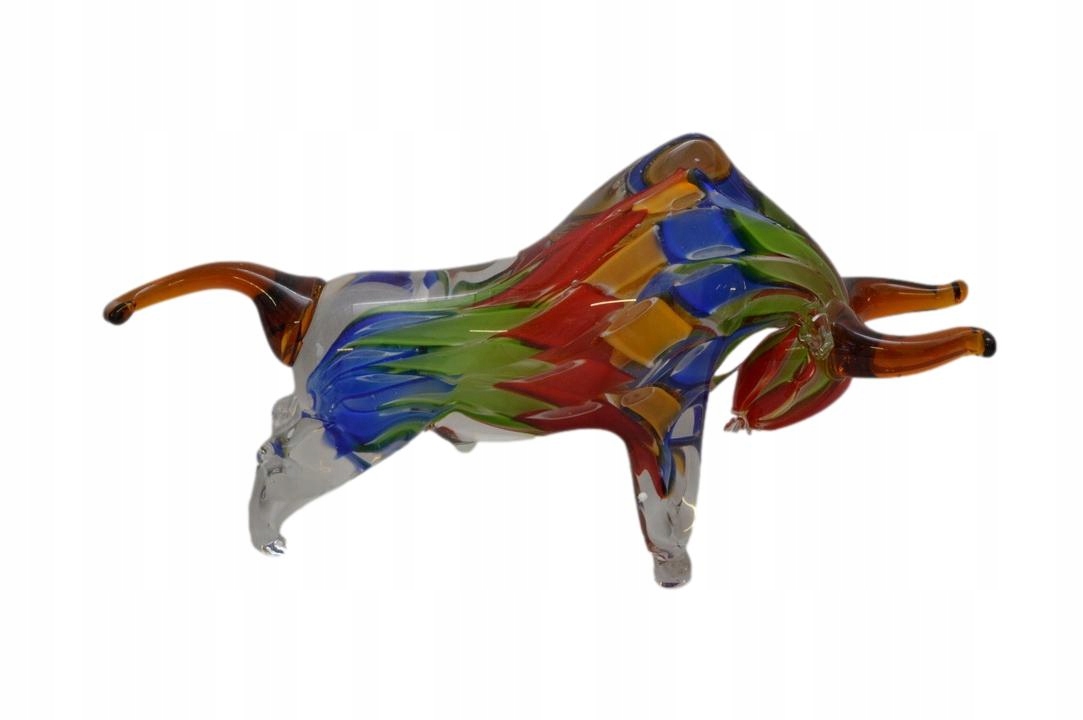 Szkło Murano, figura BYK HOSSA - GIEŁDA - 37 CM • Cena, Opinie - Allegro