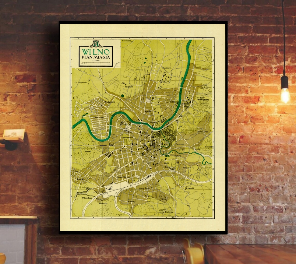 Mapa Wilno - Niska cena na Allegro