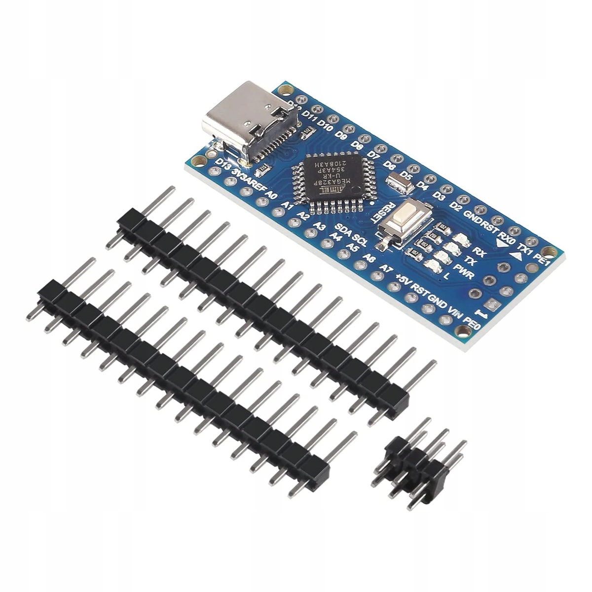 Płytka deweloperska ATmega328P USB Type-C, format NANO-compatible ...