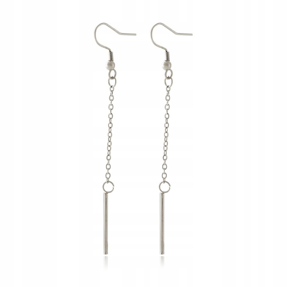 KOLCZYKI długie STAL SZLACHETNA łańcuszek (5904463924703) • Cena ...