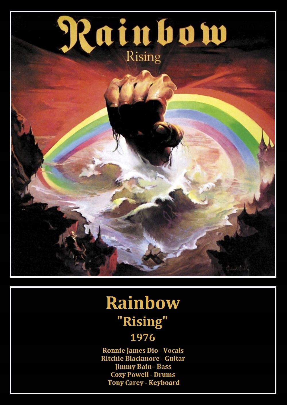 Plakat Rainbow Rising 1976 Wallpaper bez ramy 42 x 29,7 cm • Cena ...