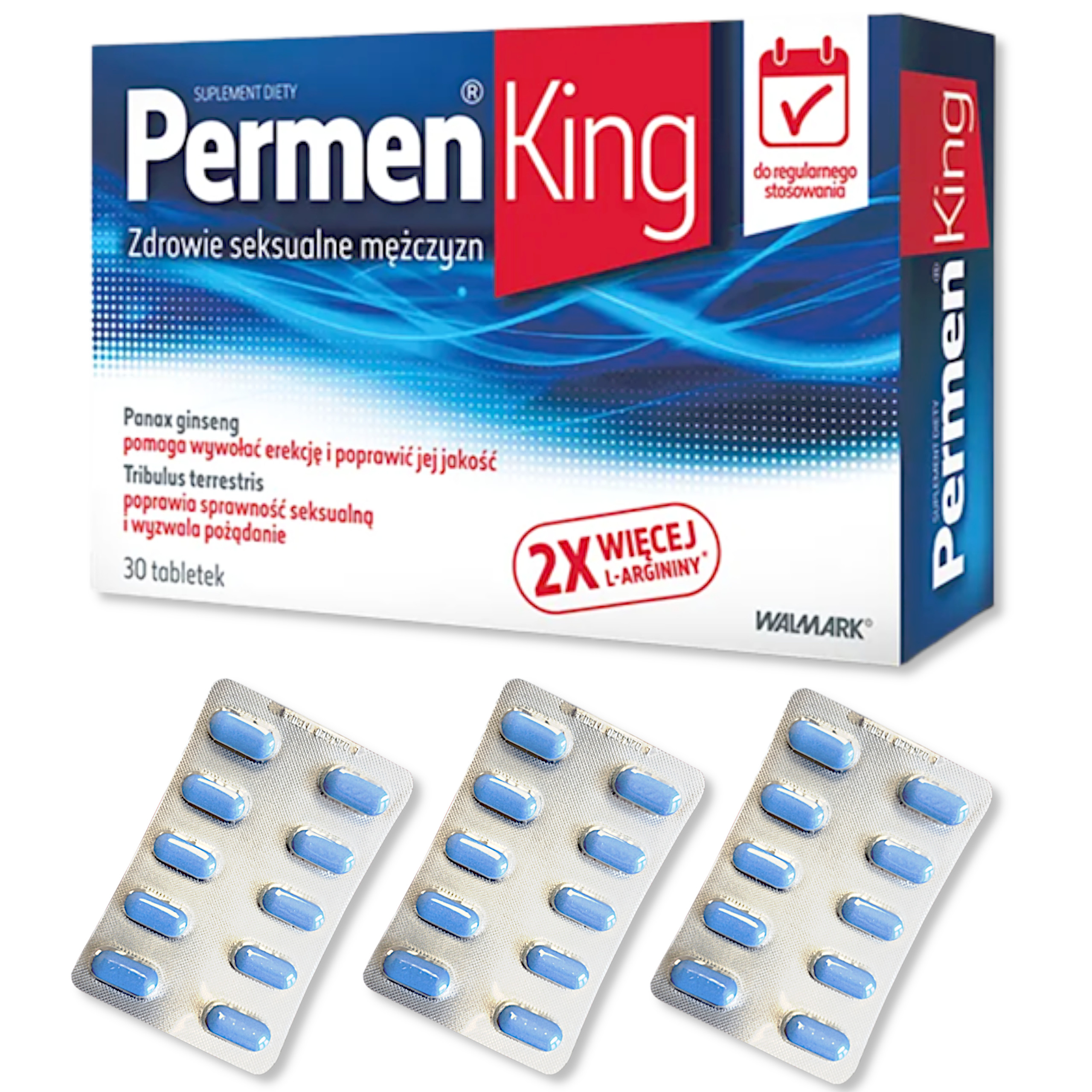 Permen King tabletki 30 sztuk, Erekcja, Potencja , Zaburzenia wzwodu ...