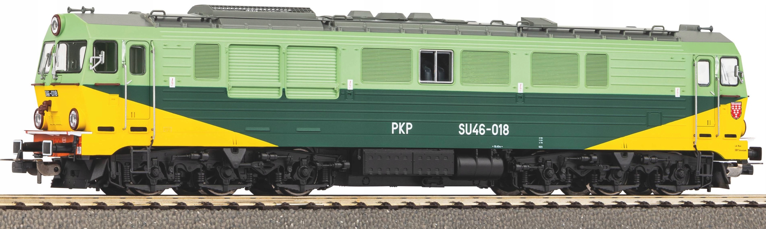 Lokomotywa spalinowa SU46-018 z dźwiękiem PKP PIKO 52875 H0 kolejka ...