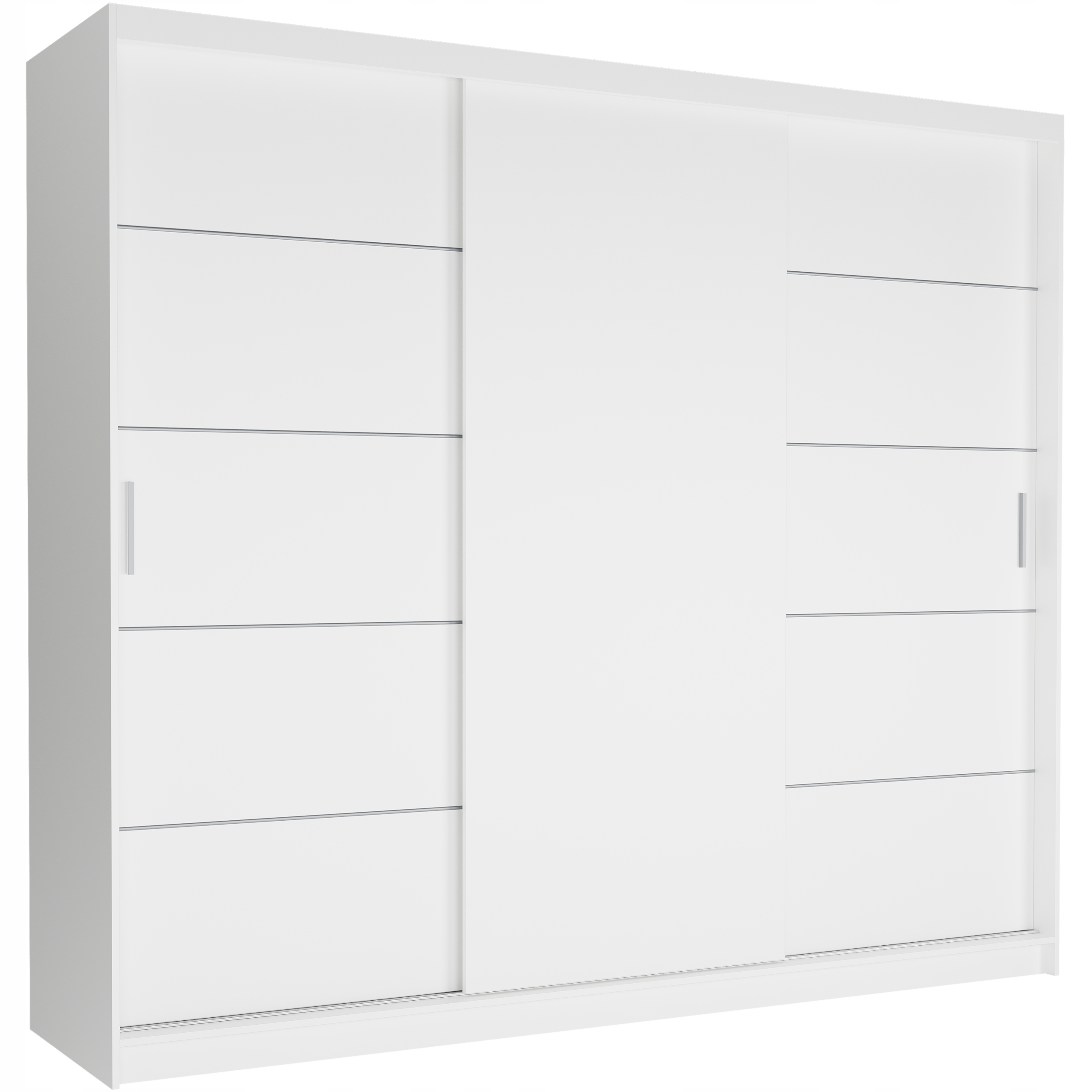 Szafa Framire trzydrzwiowa przesuwna antracyt/biały 250 x 218,4 x 60 cm (5900178583549) • Cena ...