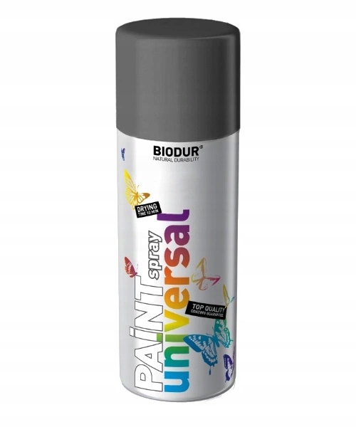 SPRAY SPREJ SZARY ANTRACYT MAT RAL 7016 SZYBKOSCHNĄCY FARBA BIODUR ...