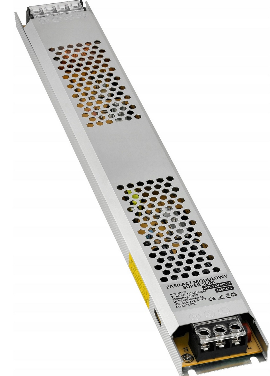 Zasilacz płaski 24V 16,5A MOCNY 400W IP20 super slim do taśm led PREMIUM • Cena, Opinie - Allegro