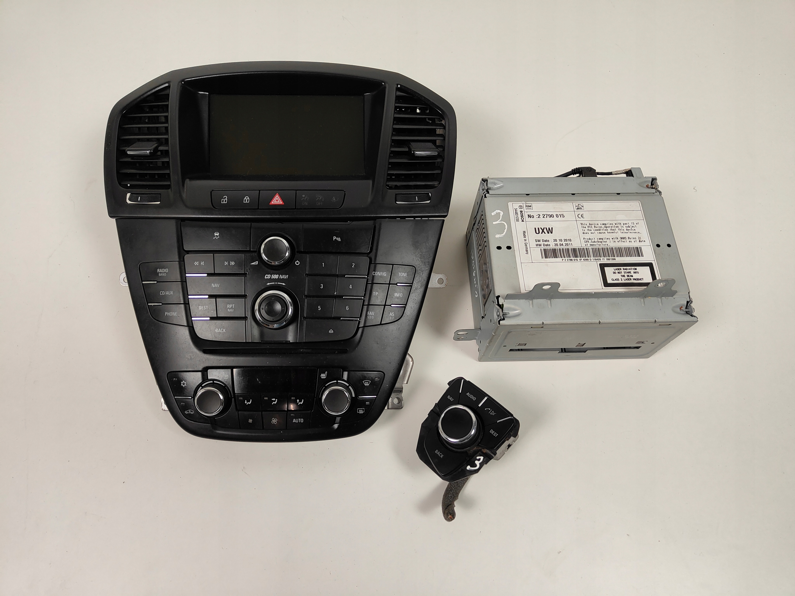 OPEL INSIGNIA CD 500 NAVI NAWIGACJA KOMPLETNA 22764032 22790015 ...