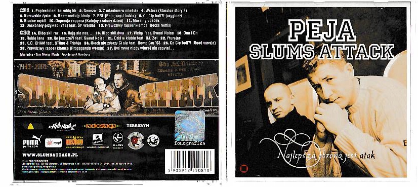 Płyta CD Peja / Slums Attack Najlepszą Obroną Jest Atak ... Płyta CD Peja / Slums Attack Najlepszą Obroną Jest Atak ...