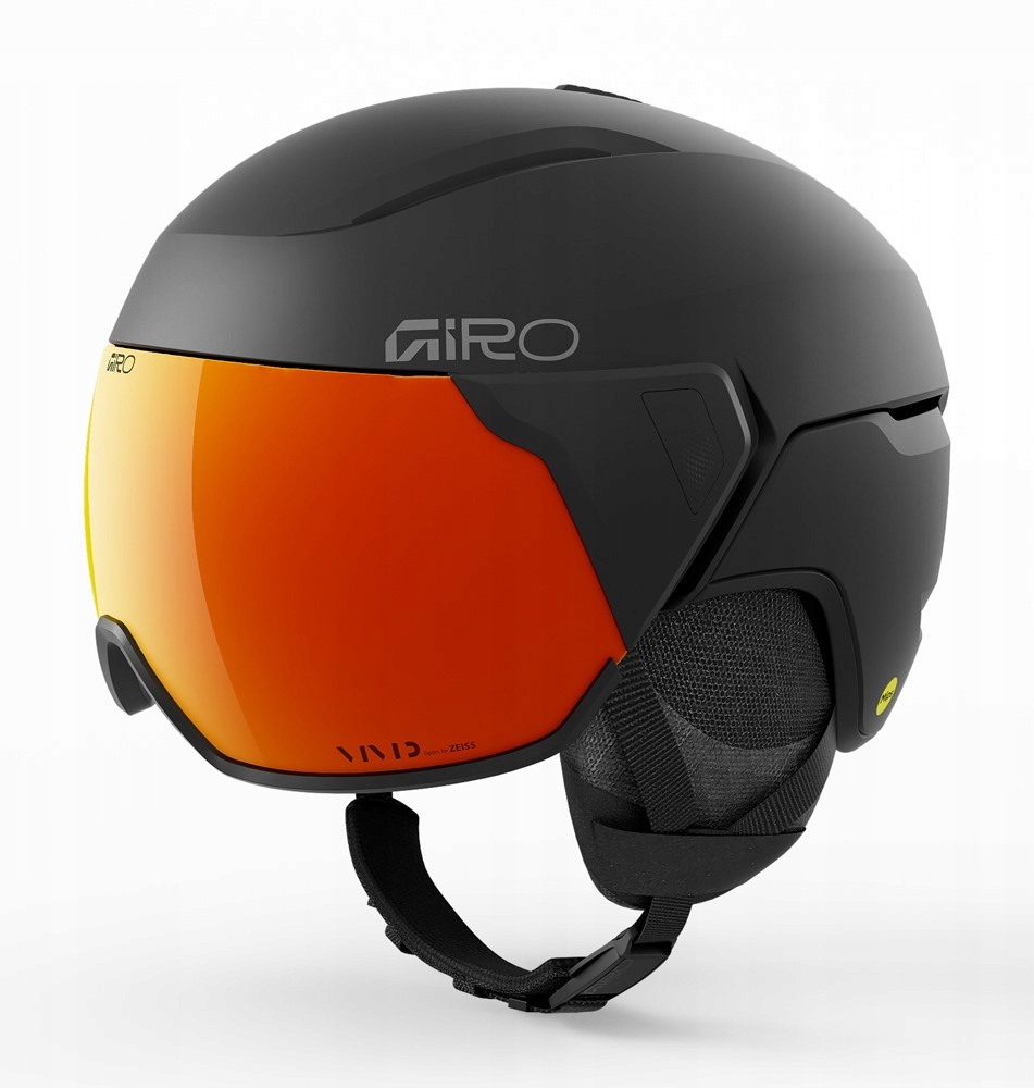 Kask Narciarski Giro Orbit Spherical Mips Matte Black / Vivid Ember Roz ...