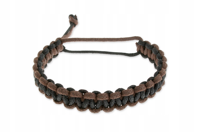 MĘSKA OZDOBA NADGARSTKA CZARNO BRĄZOWA ar1726 (5903981117260) • Cena ...