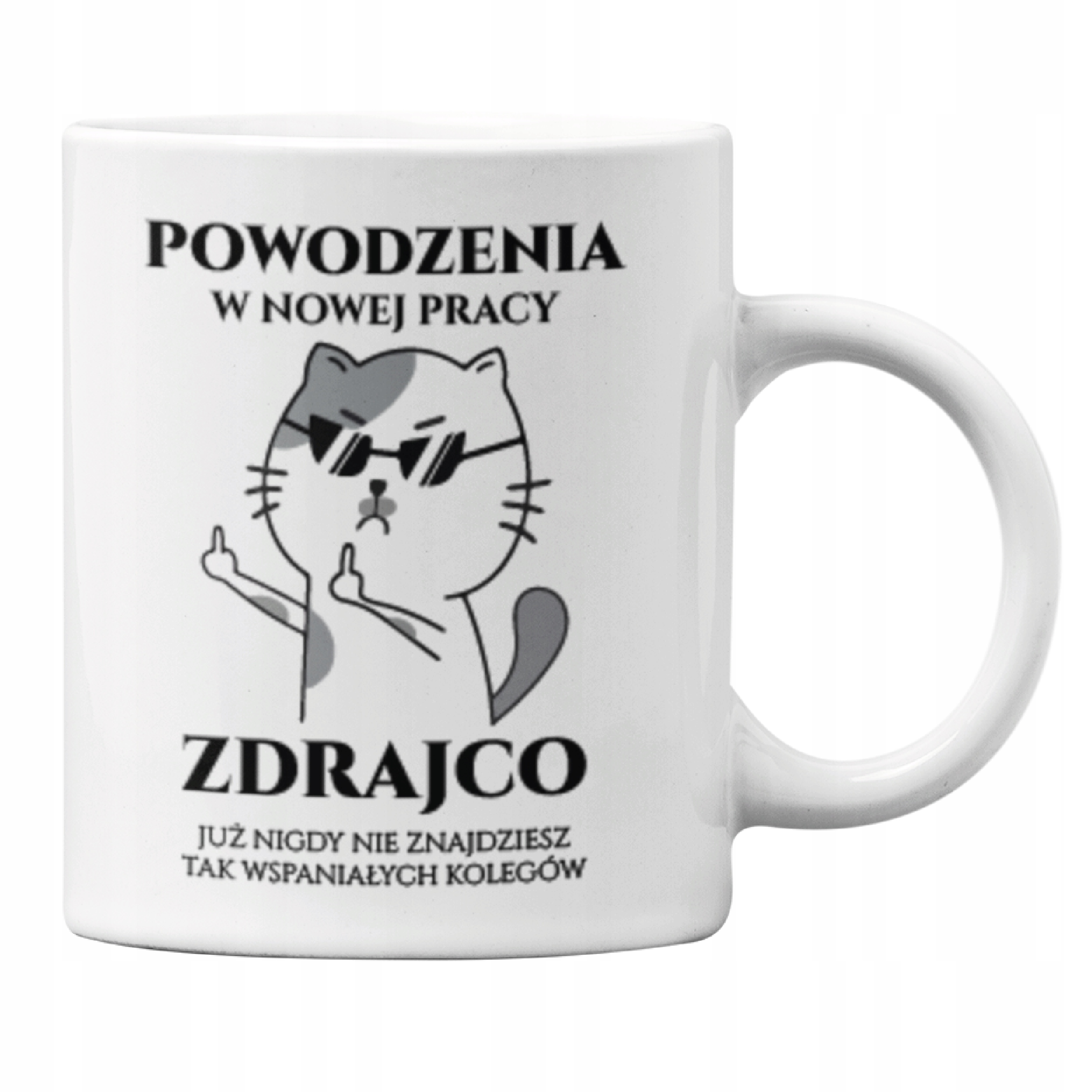 Kubek ZDRAJCO prezent na POŻEGNANIE ODEJŚCIE Z PRACY dla byłego pracownika (kubek na prezent ...