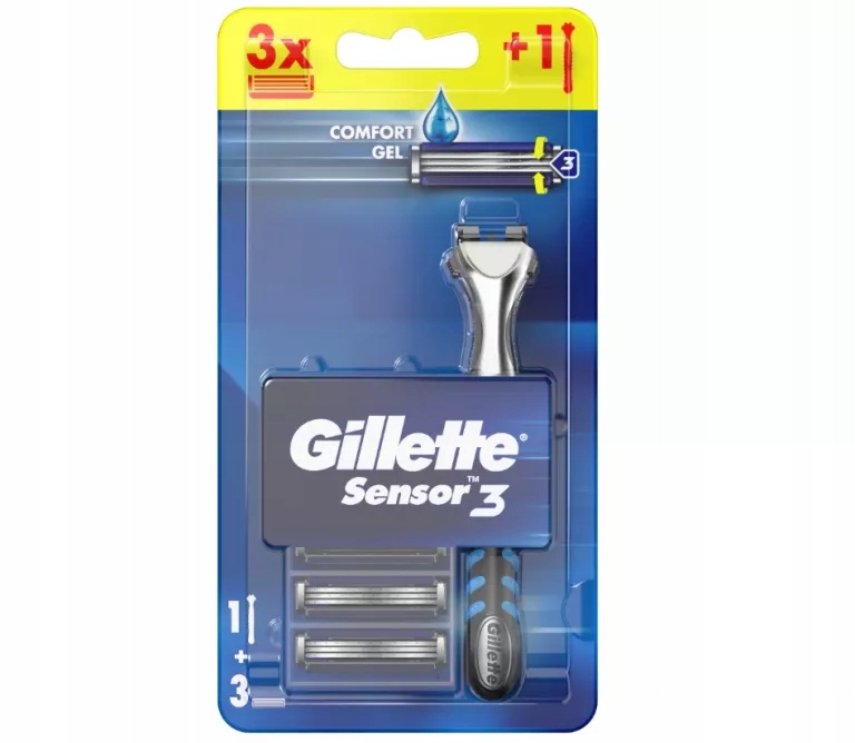 MASZYNKA GILLETTE SENSOR 3 1+3 (8000003435870) • Cena, Opinie • Środki ...