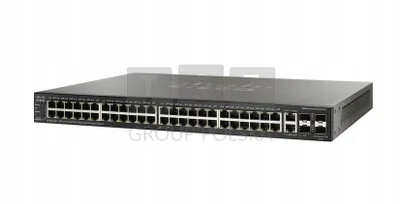 Cisco SF500-48P PoE 48x10/100, 4xGig(2x5G SFP) Stackable Managed Switch • Cena, Opinie - Allegro
