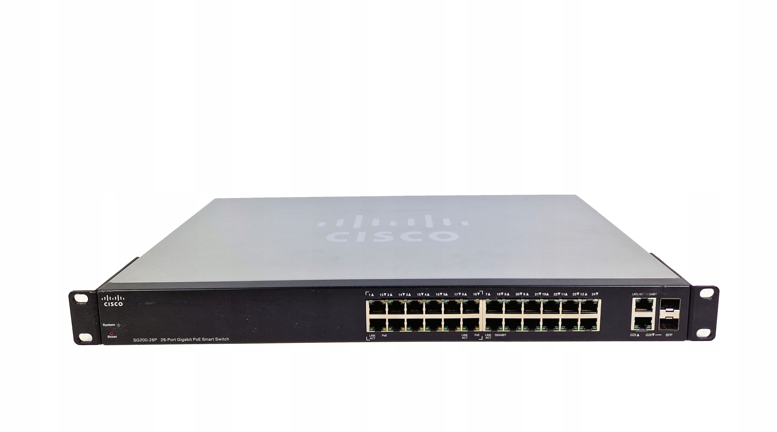 Cisco SG200-26P 26-Port (12 x PoE) Gigabit Smart Switch - Sklep, Opinie ...
