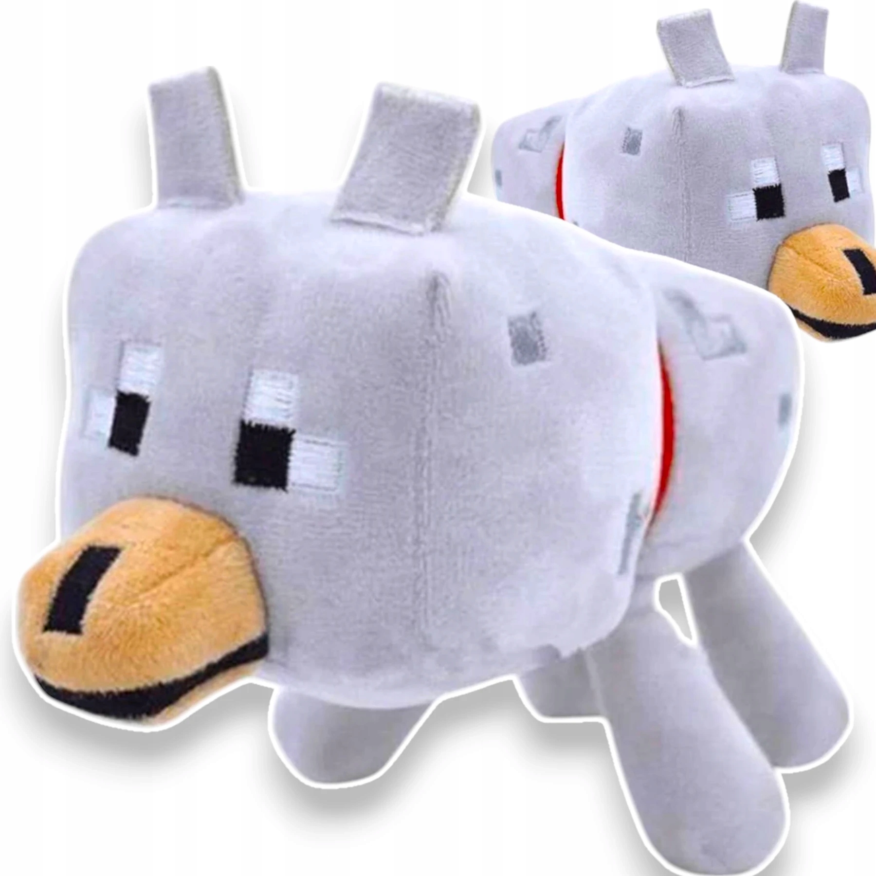 MINECRAFT PES VLK VELKÝ PLYŠÁK ZE HRY PLYŠOVÝ PLYŠÁK MĚKKÁ POSTAVIČKA ...