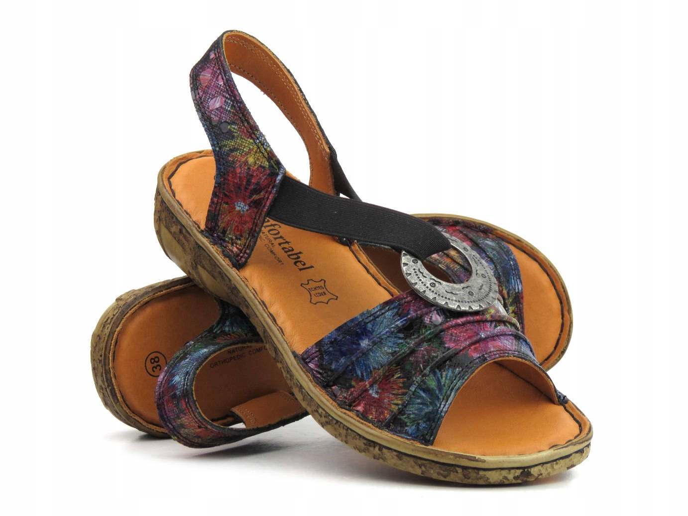 SANDAŁY DAMSKIE COMFORTABEL 710890 WYGODNE SKÓRA 13746017416 - Allegro.pl